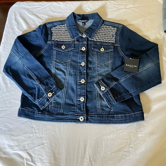 Baccini | Jackets & Coats | Baccini Jean Jacket Womens Size Petite Xl ...